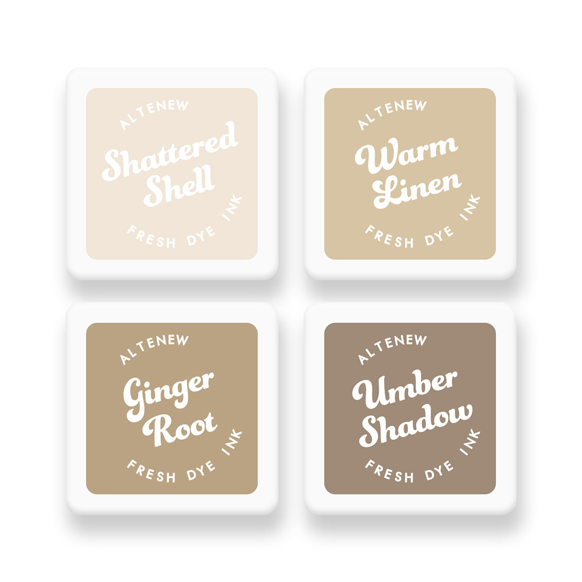 Altenew - Earth Tones Fresh Dye Ink Mini Cube Set – Hobby Hoppers