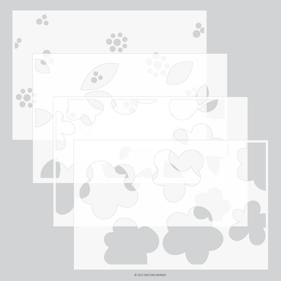 Concord & 9th - Kristina Werner - Simple Flowers Stencil Pack – Hobby ...