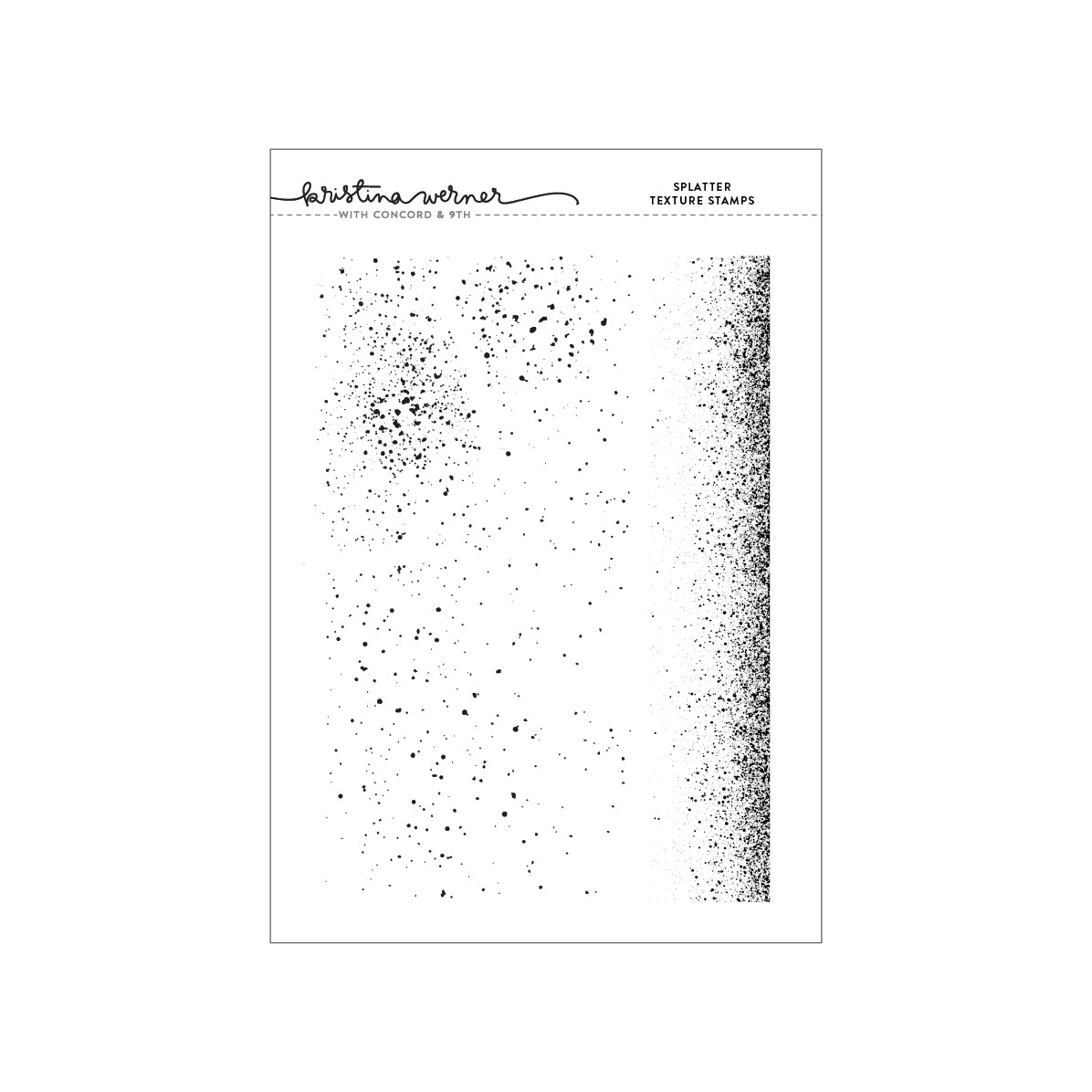 Concord & 9th - Kristina Werner - Splatter Texture Stamp Set (6 x 8 ...