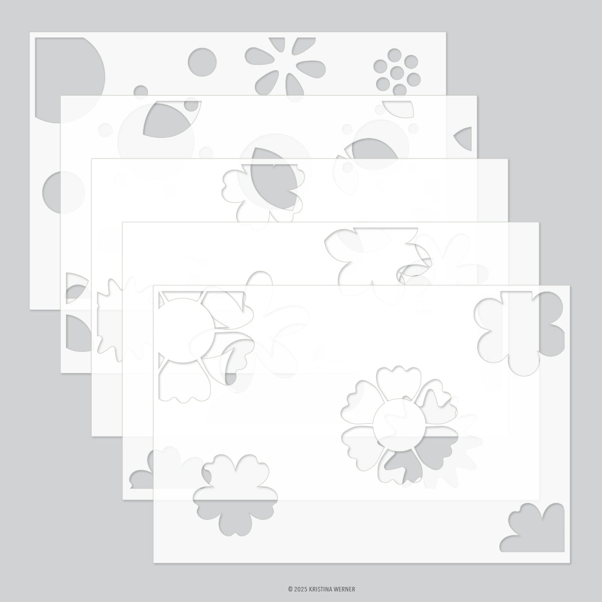 Concord & 9th - Kristina Werner - Blissful Blooms Stencil Pack – Hobby ...