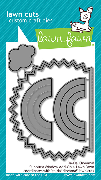 Lawn Fawn LF3435 Ta-Da! Diorama! Sunburst Window Add-On Dies – Hobby ...