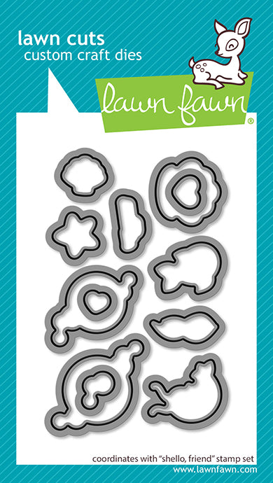 Lawn Fawn - LF3790 - Shello, Friend Lawn Cuts | Hobby Hoppers