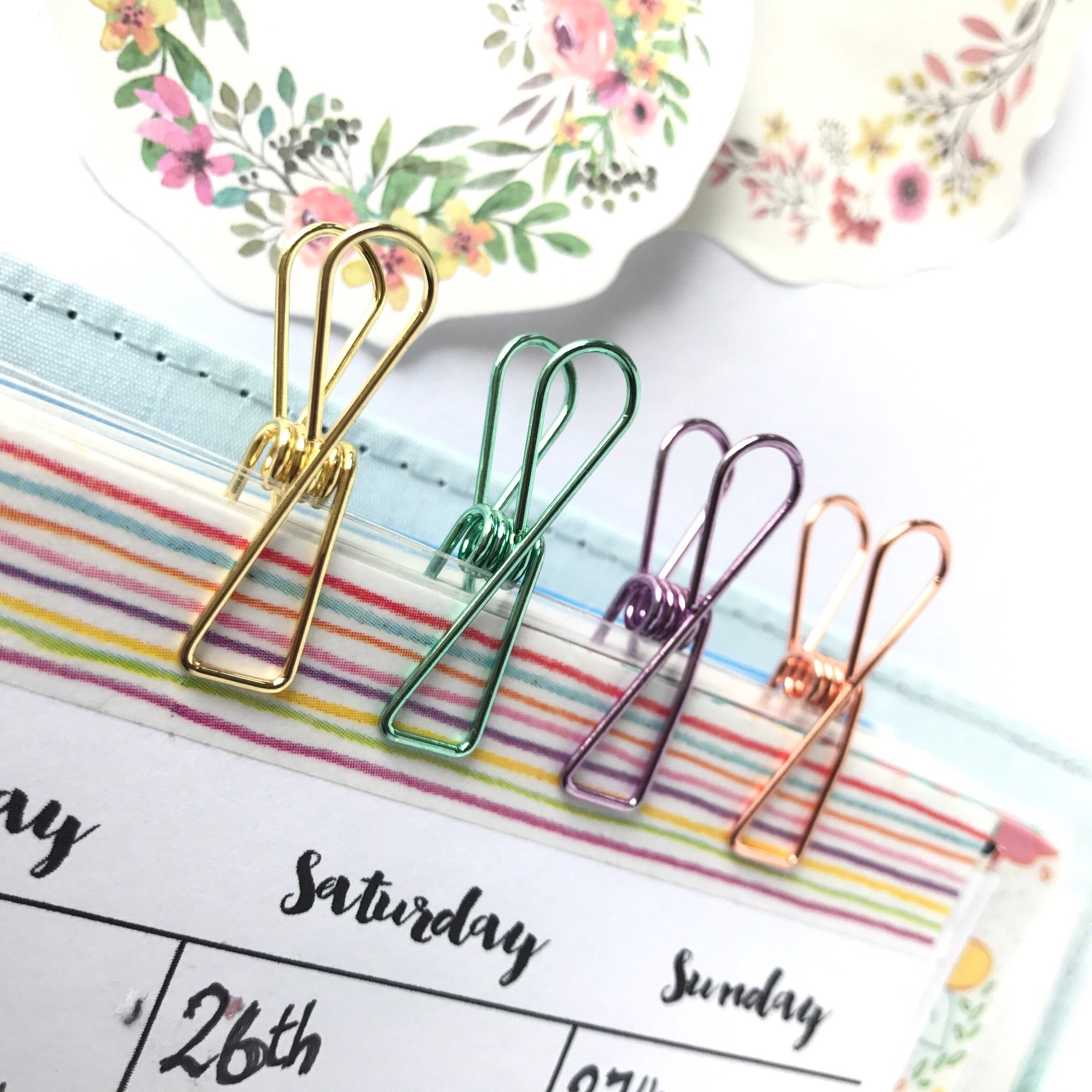 Planner Clips Spring Set of 5 – Hobby Hoppers